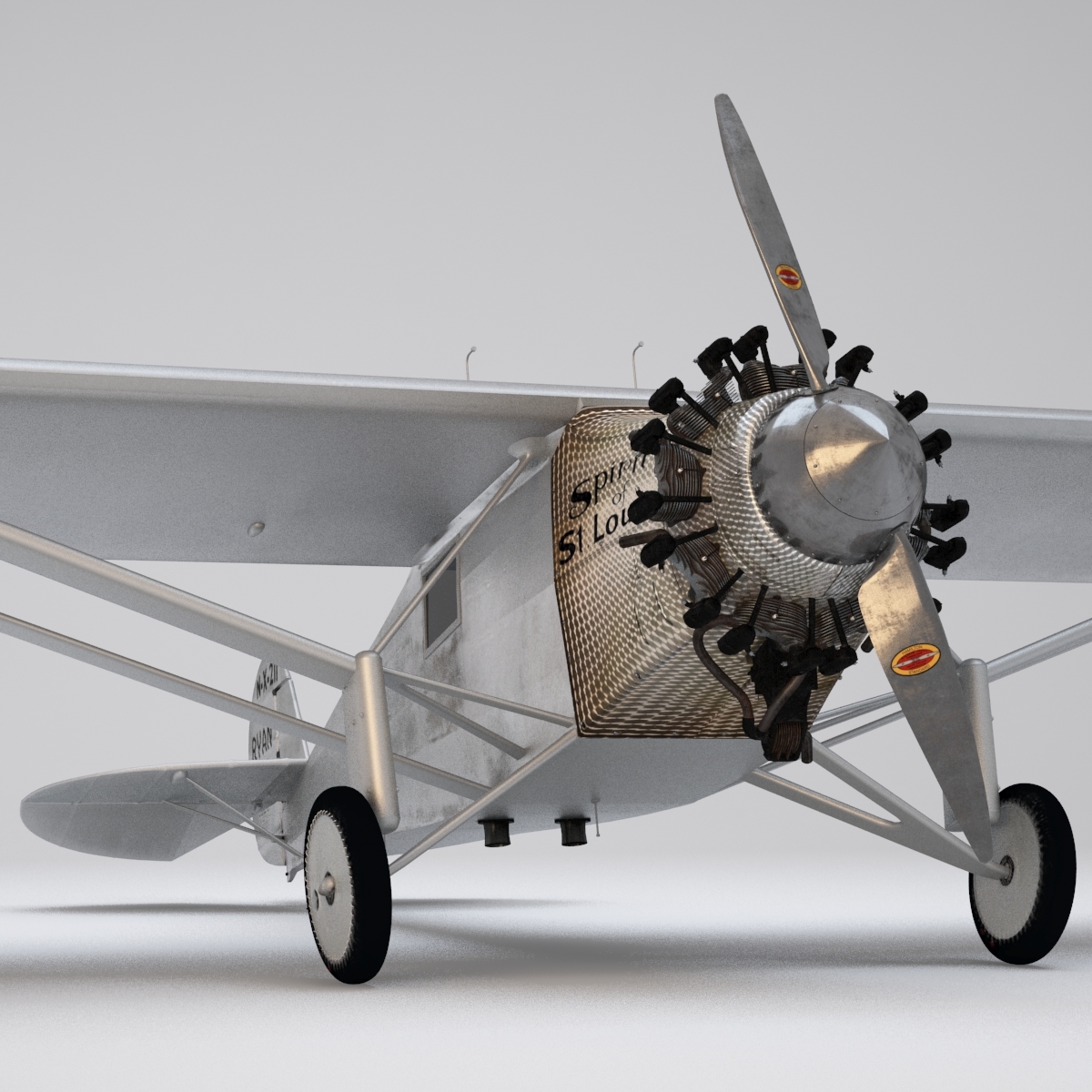 spirit saint st louis 3d model