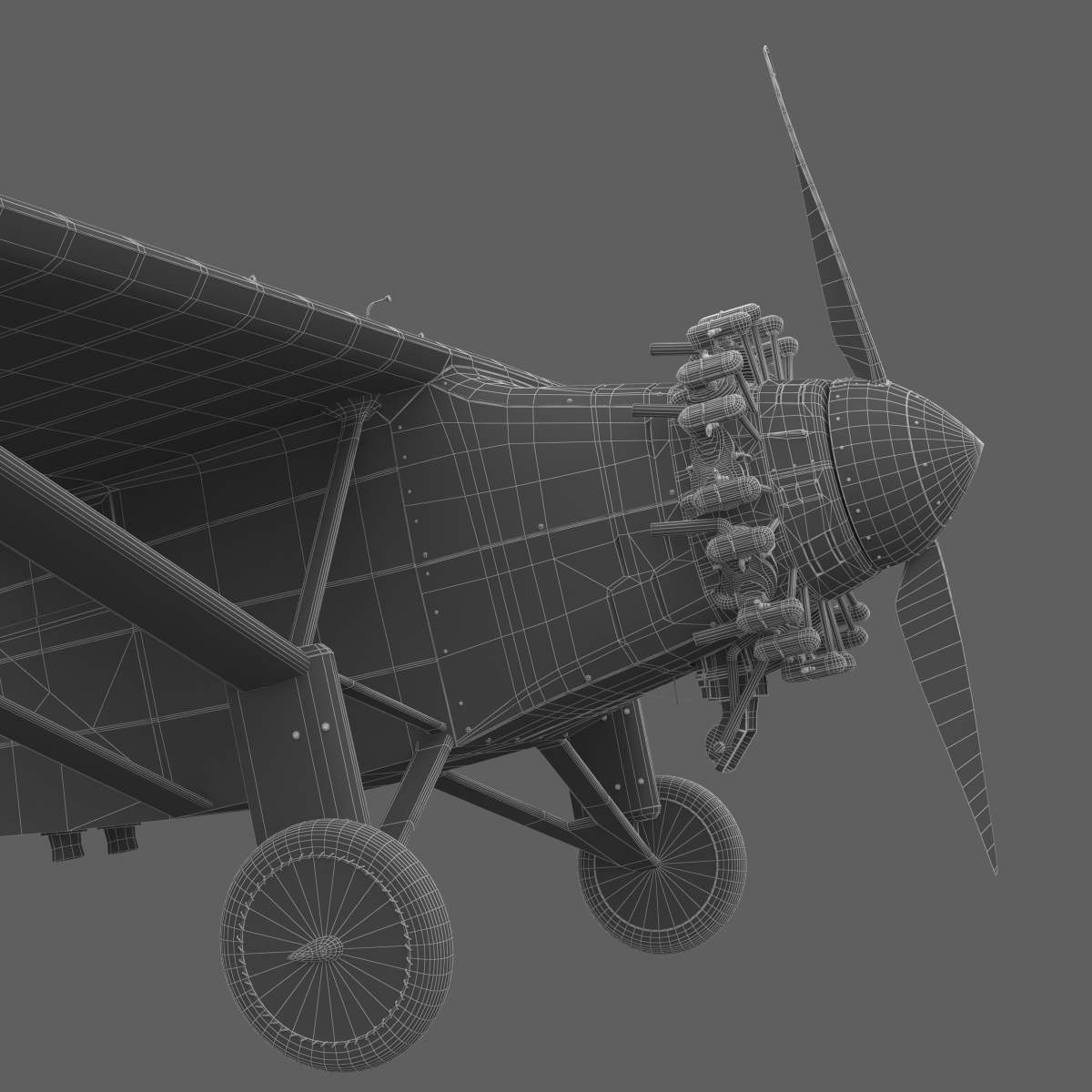 spirit saint st louis 3d model