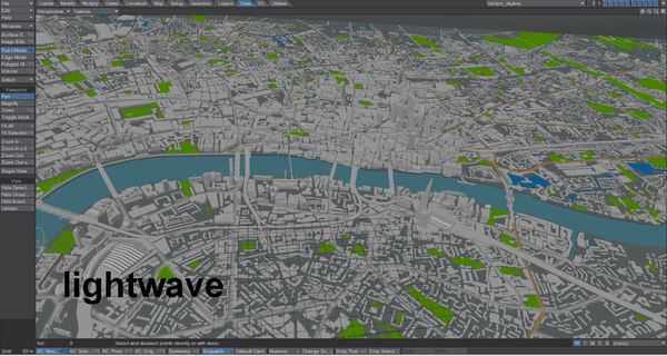 3d london skyline model