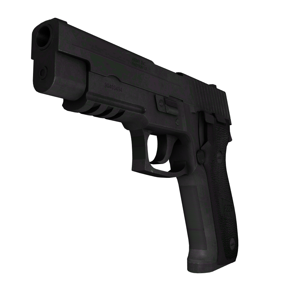 3ds max 45mm handgun