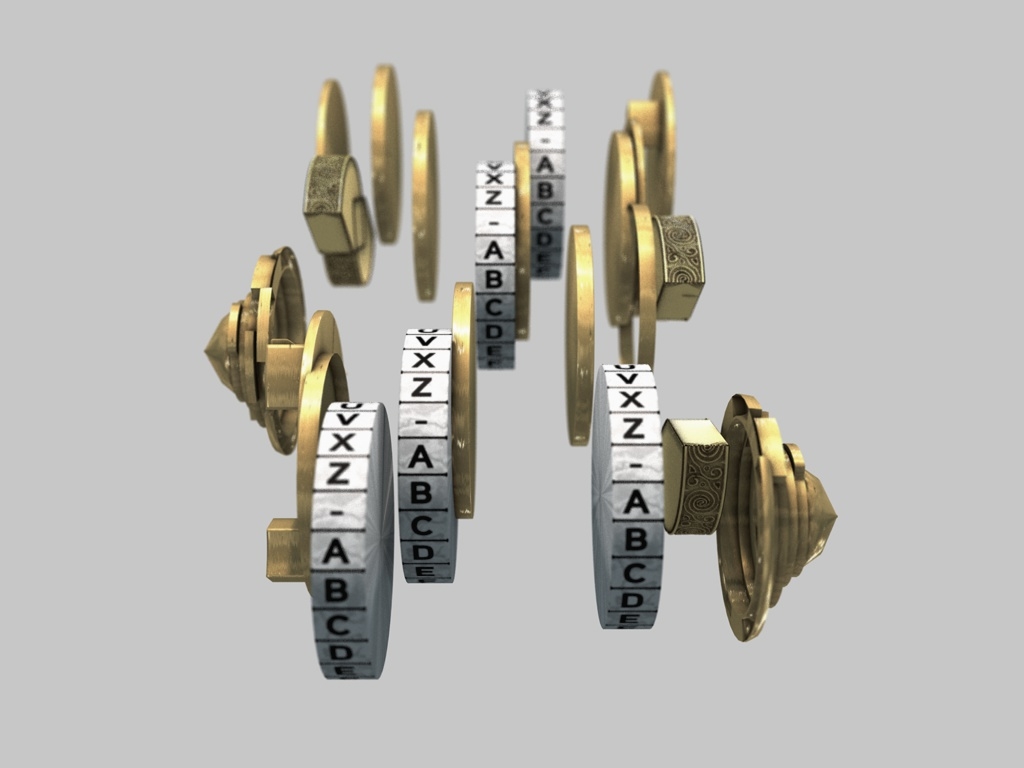 3d cryptex vinci code