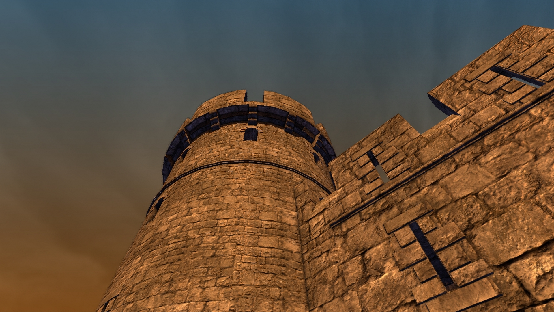 blender tower set castle