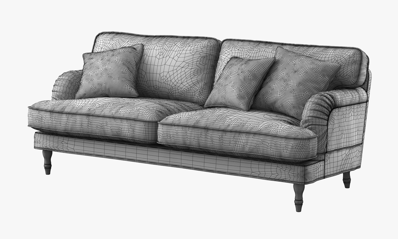 3d ikea stocksund sofa model