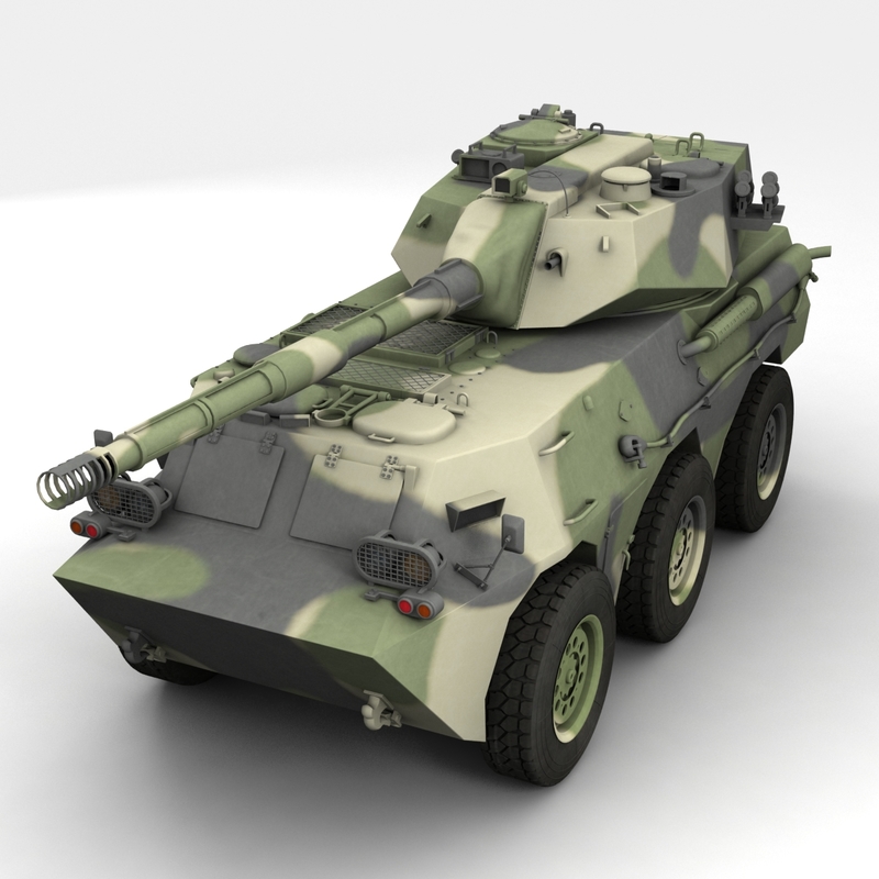 ptl02 tank destroyer 3d model