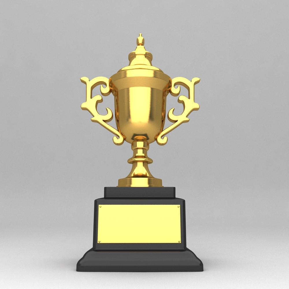 3d model awards trophies
