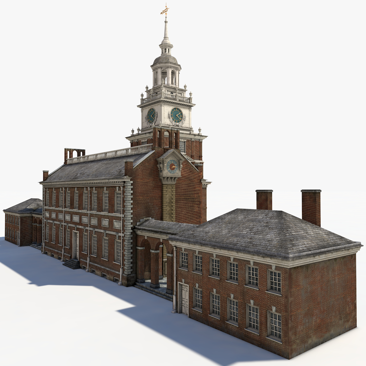 obj independence hall building
