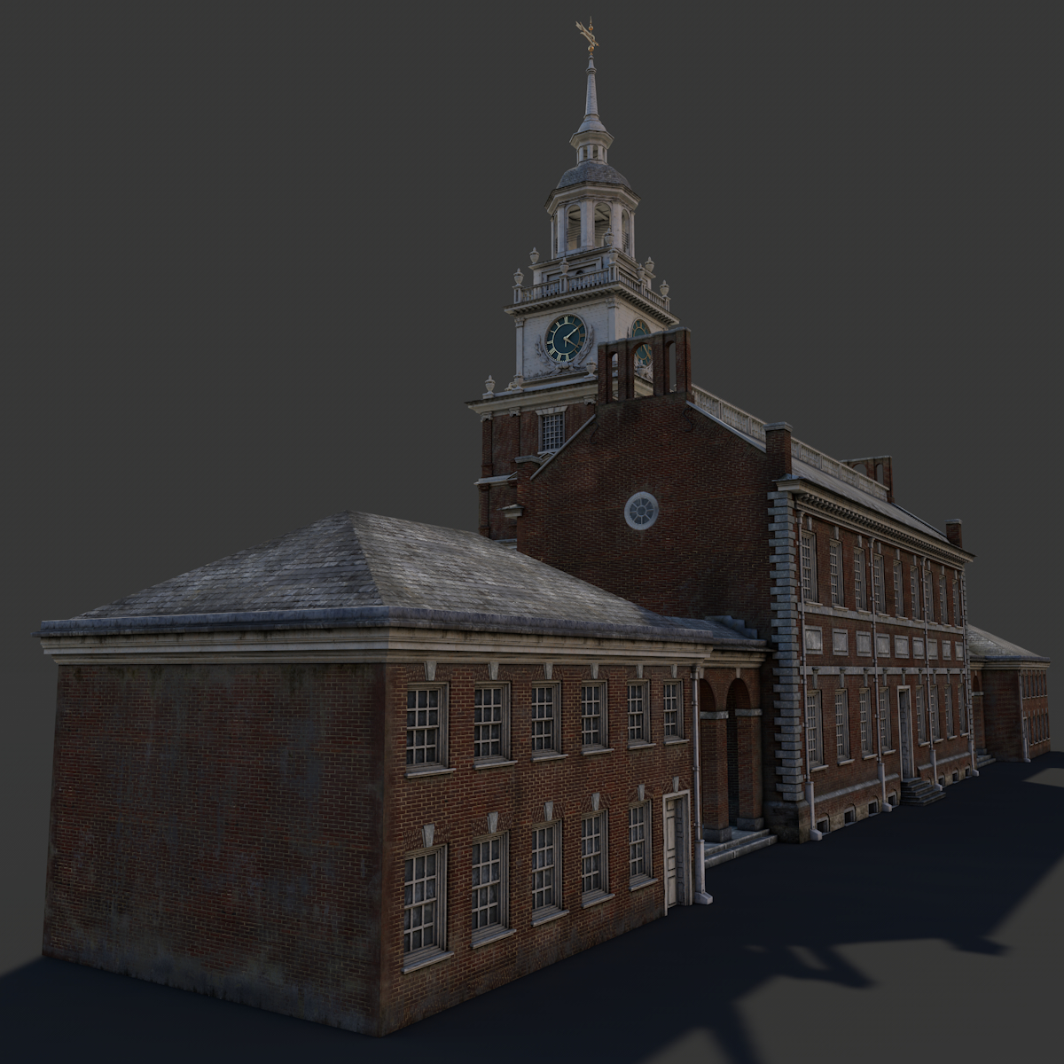 obj independence hall building