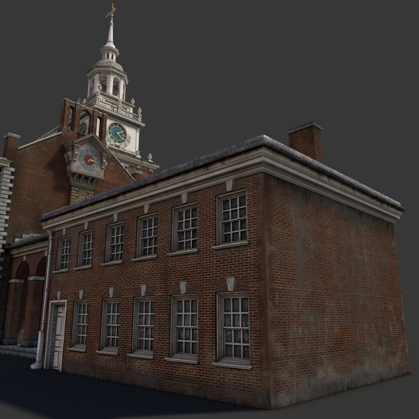 obj independence hall building