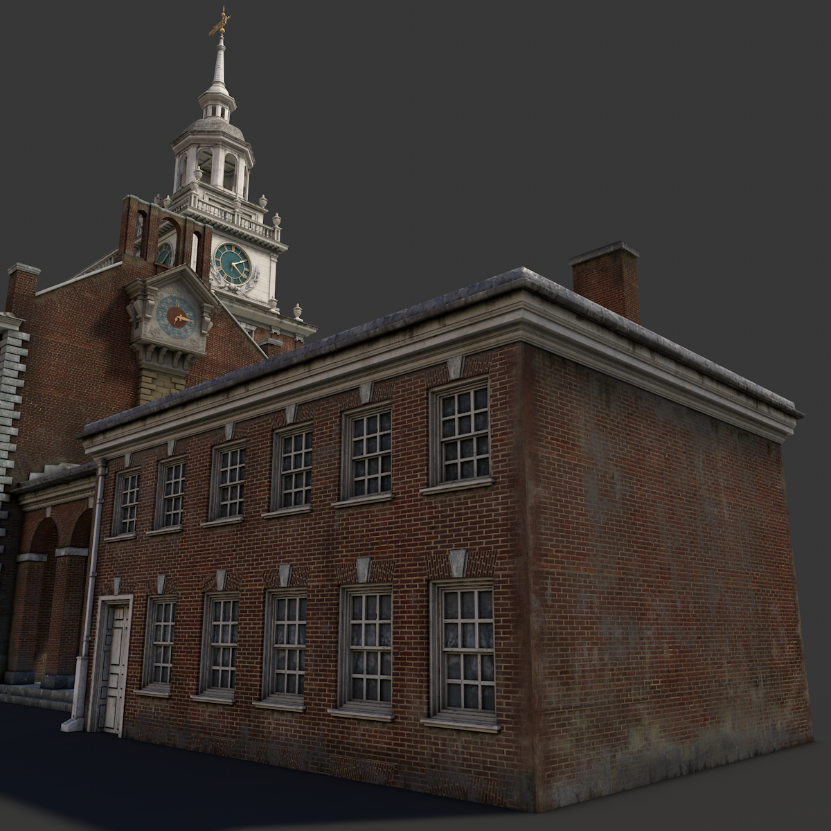 obj independence hall building