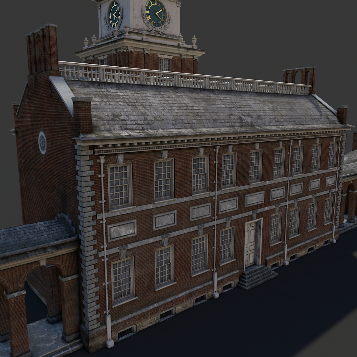 obj independence hall building