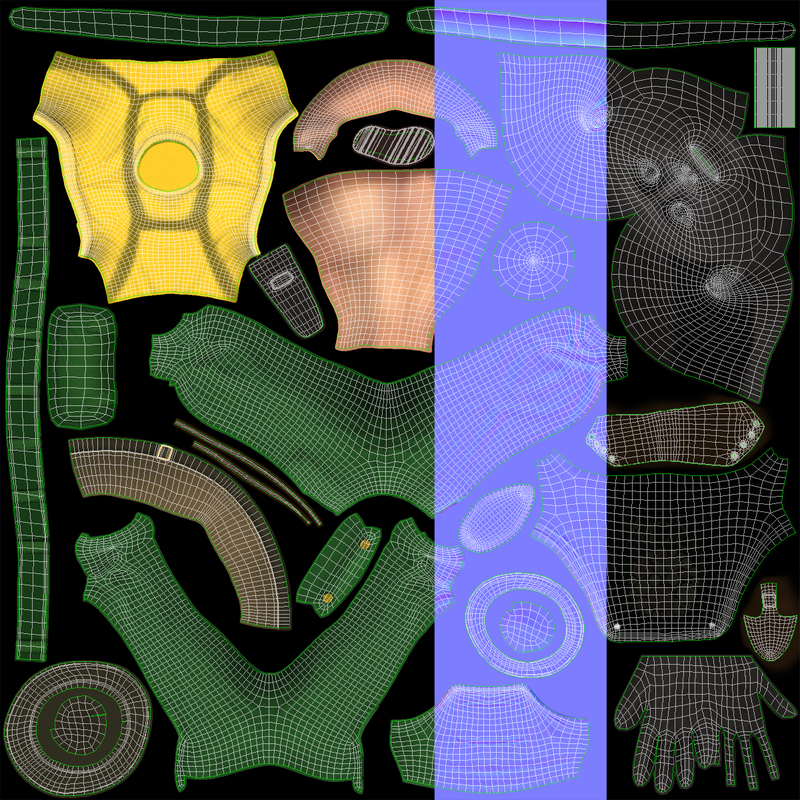 laborer cartoon man 3ds