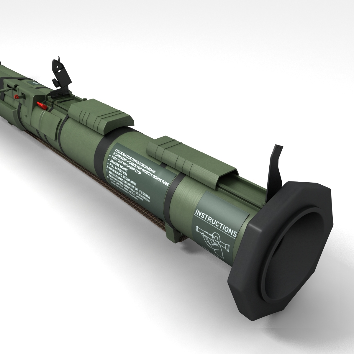 3d at4 anti tank grenade launcher model