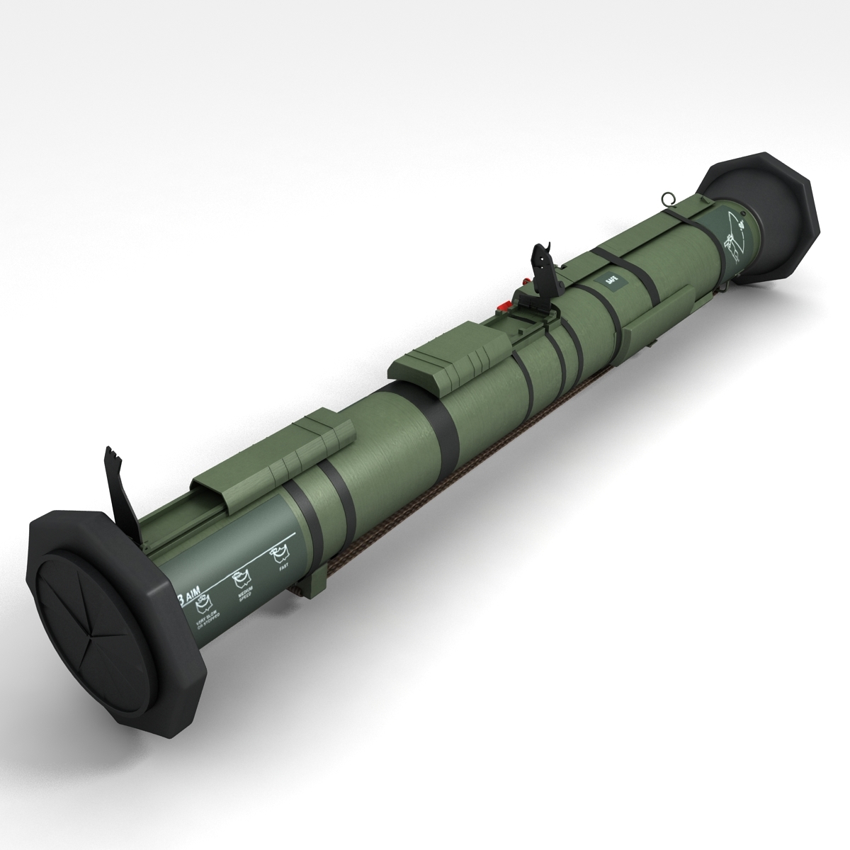 3d at4 anti tank grenade launcher model