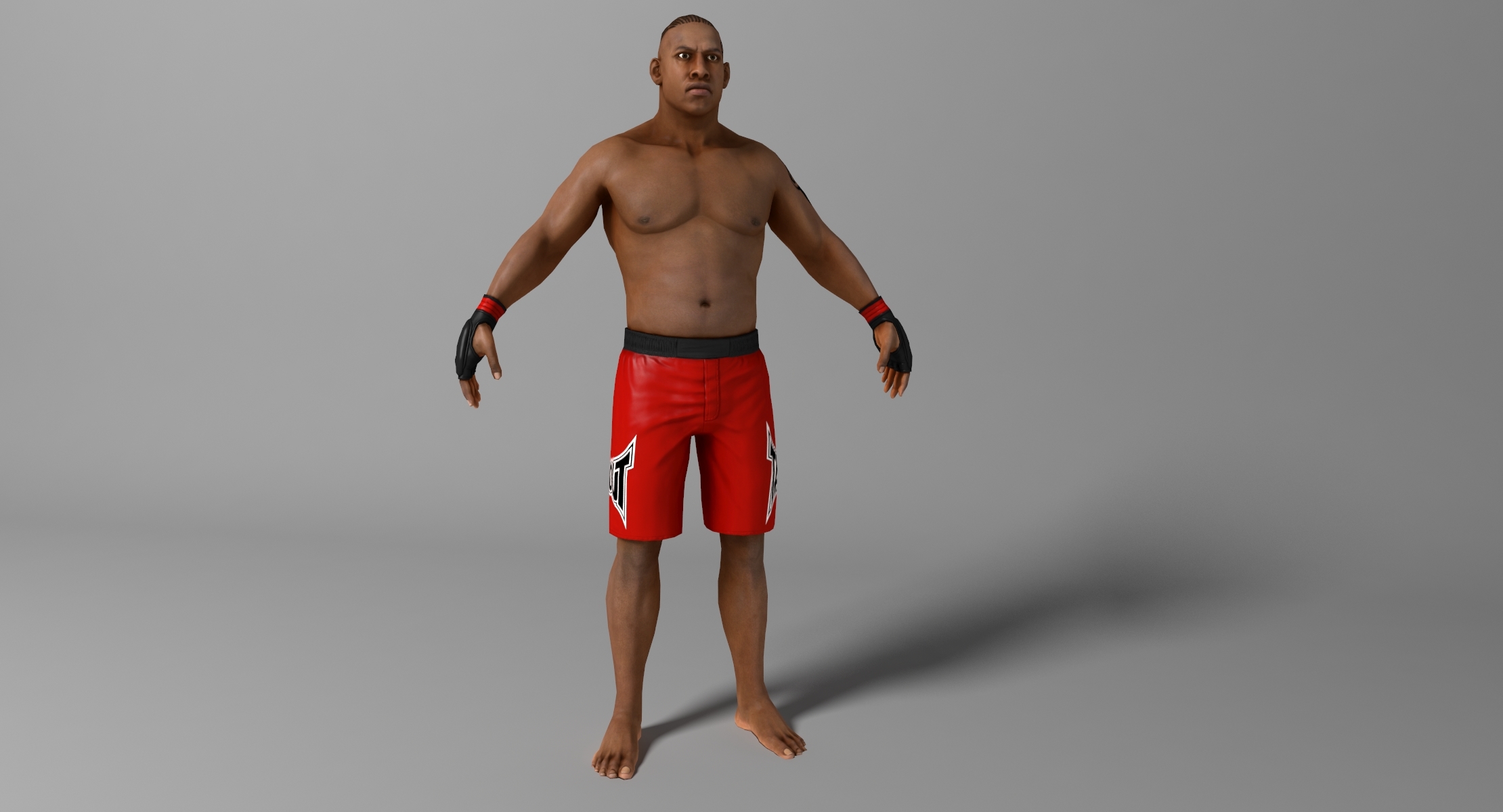 real-time ufc boxer 3d model