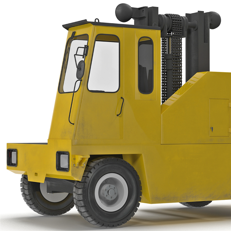 loading forklift truck yellow max
