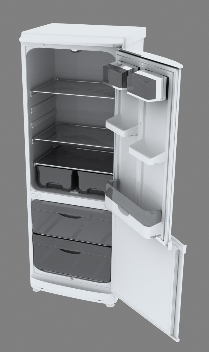 free 3ds model fridge kitchen