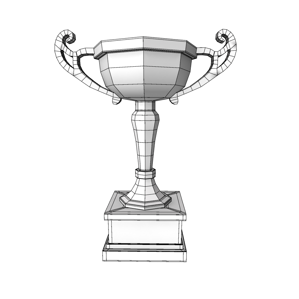 3d model awards trophies