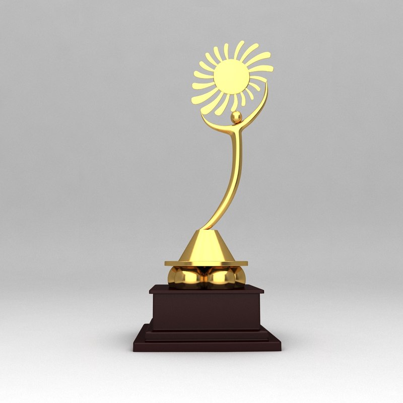 3d awards trophies model