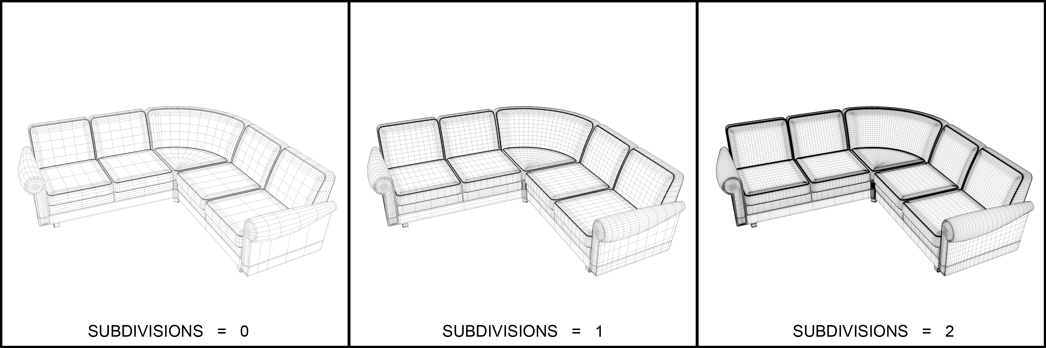 3d couch sofa model