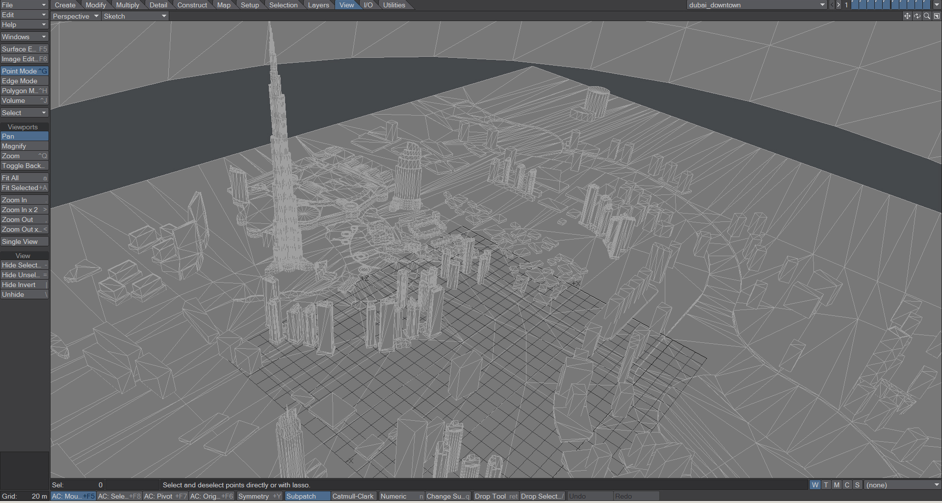 3d model dubai city