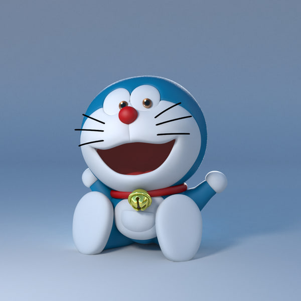 3dsmax doraemon