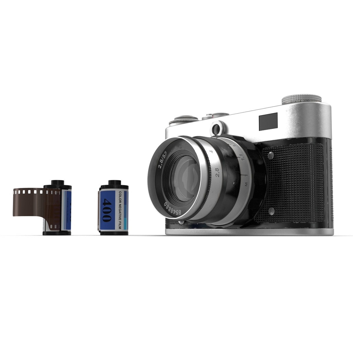 3d vintage film camera set