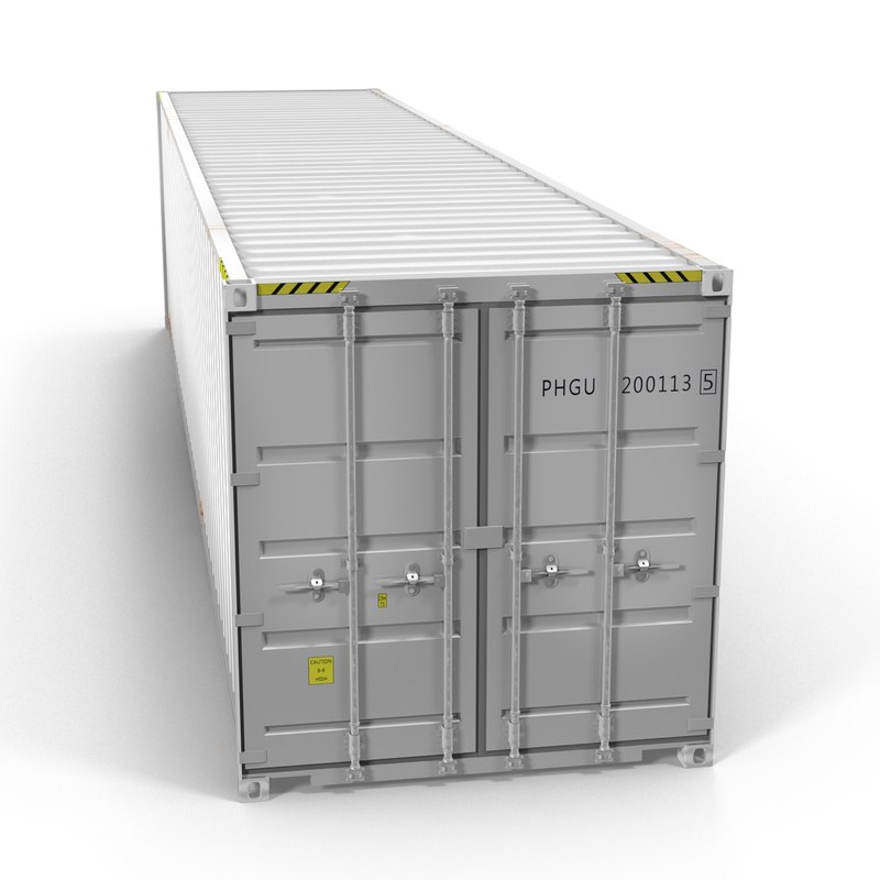 3d 40 ft iso container model