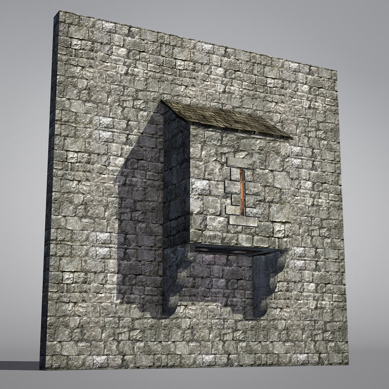 blender medieval castle defensive structure