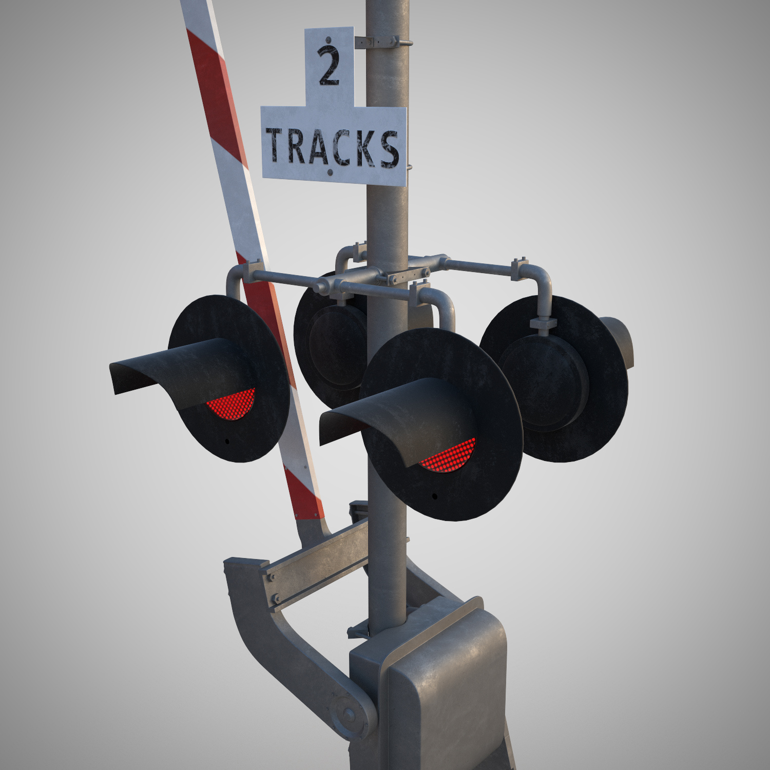 railroad gate 3d 3ds