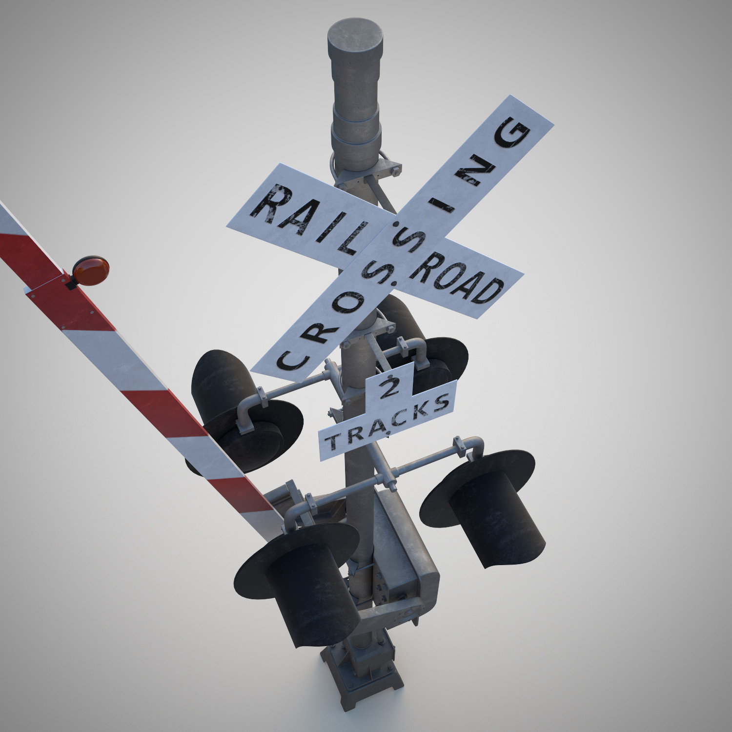 railroad gate 3d 3ds