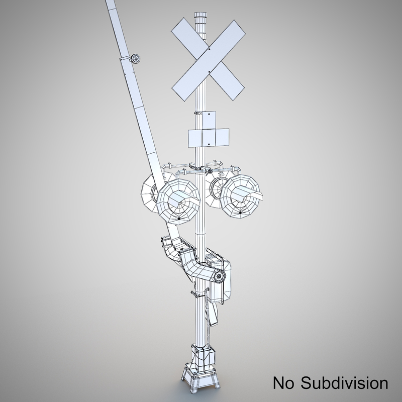 railroad gate 3d 3ds