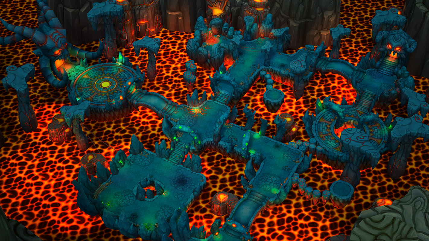 fantasy demon caves fbx