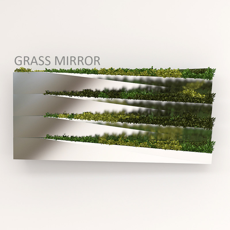 3d grass mirror
