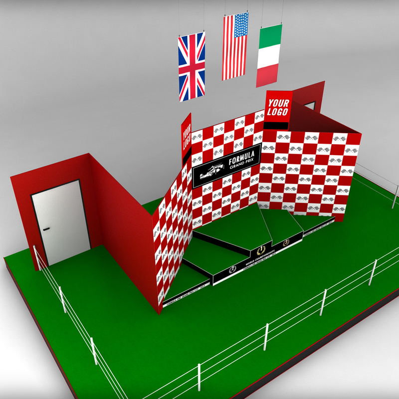Pódio esportivo de Fórmula 1 Modelo 3D - TurboSquid 941148