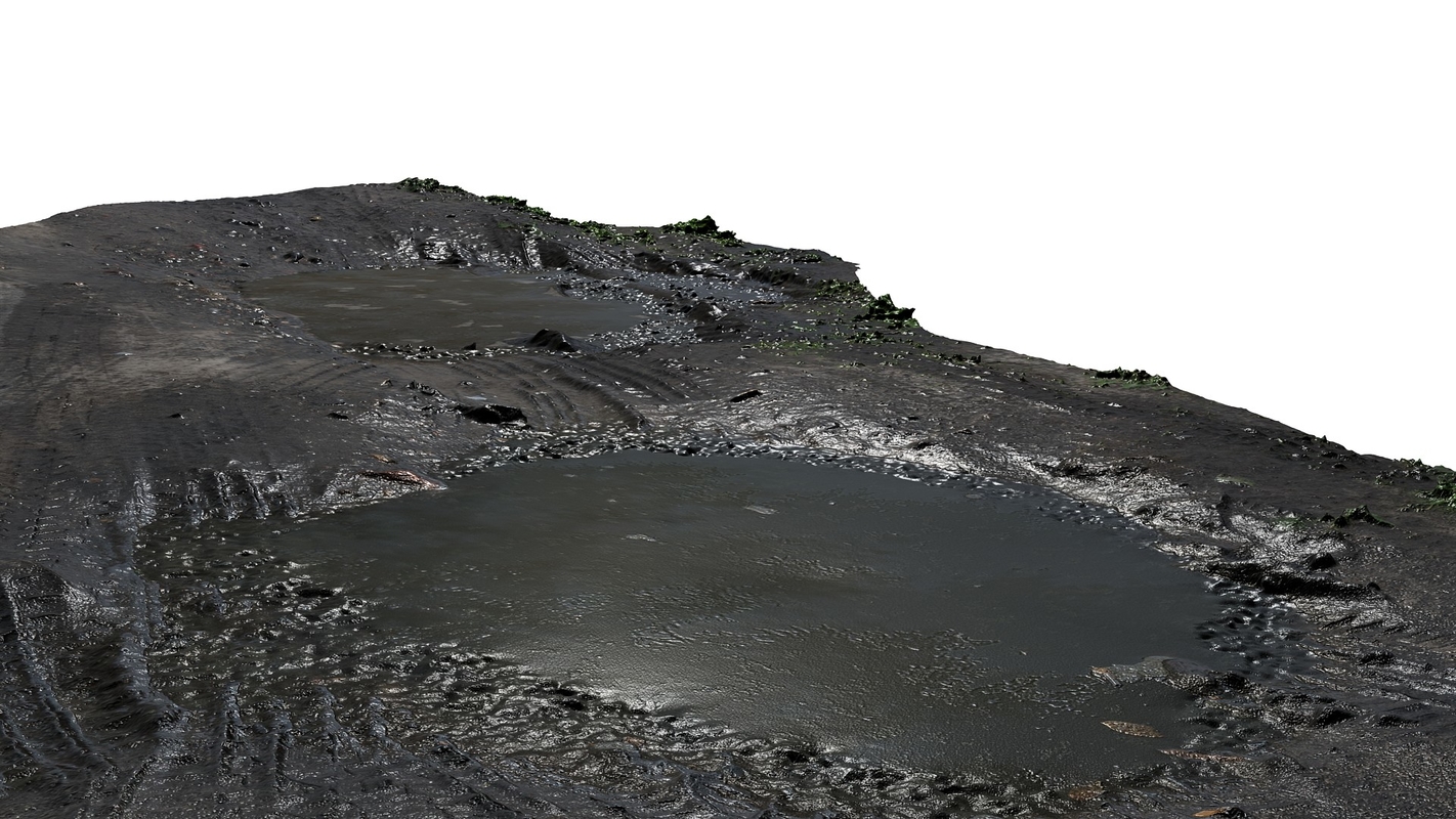 3d model mud puddle hd 8k