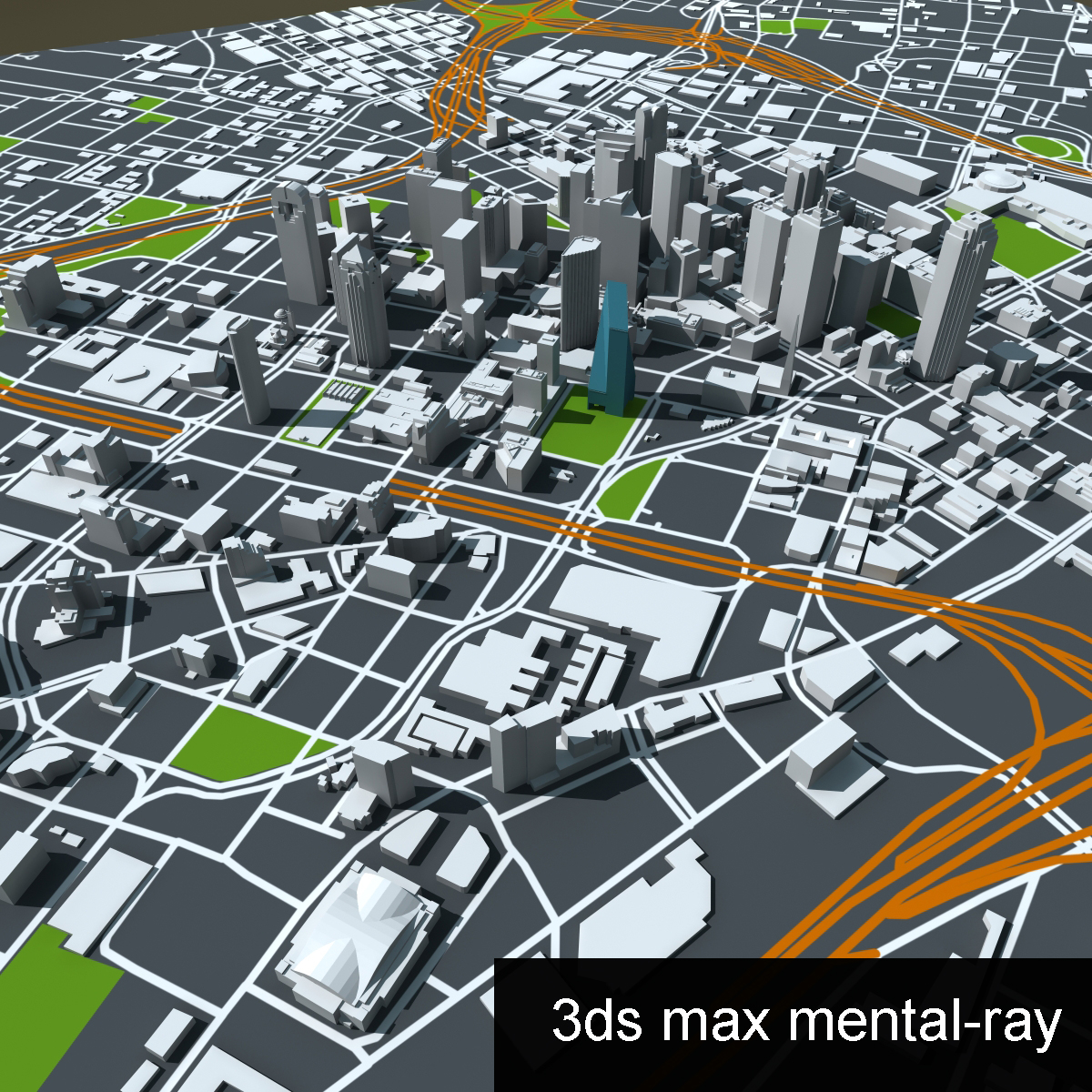 dallas city buildings 3ds