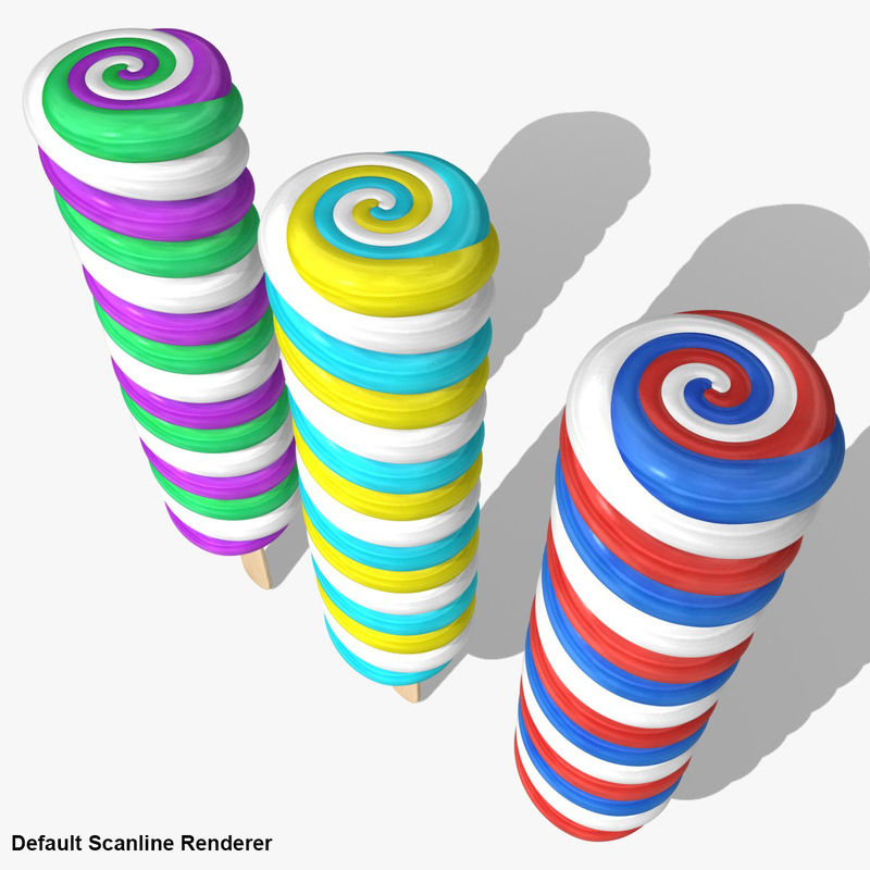 cyclone popsicle 3 colors 3d 3ds