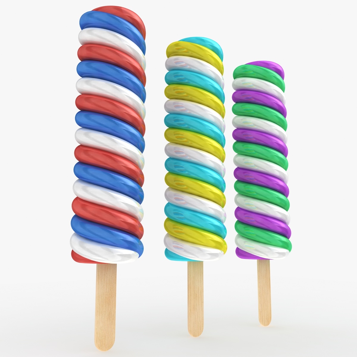 cyclone popsicle 3 colors 3d 3ds