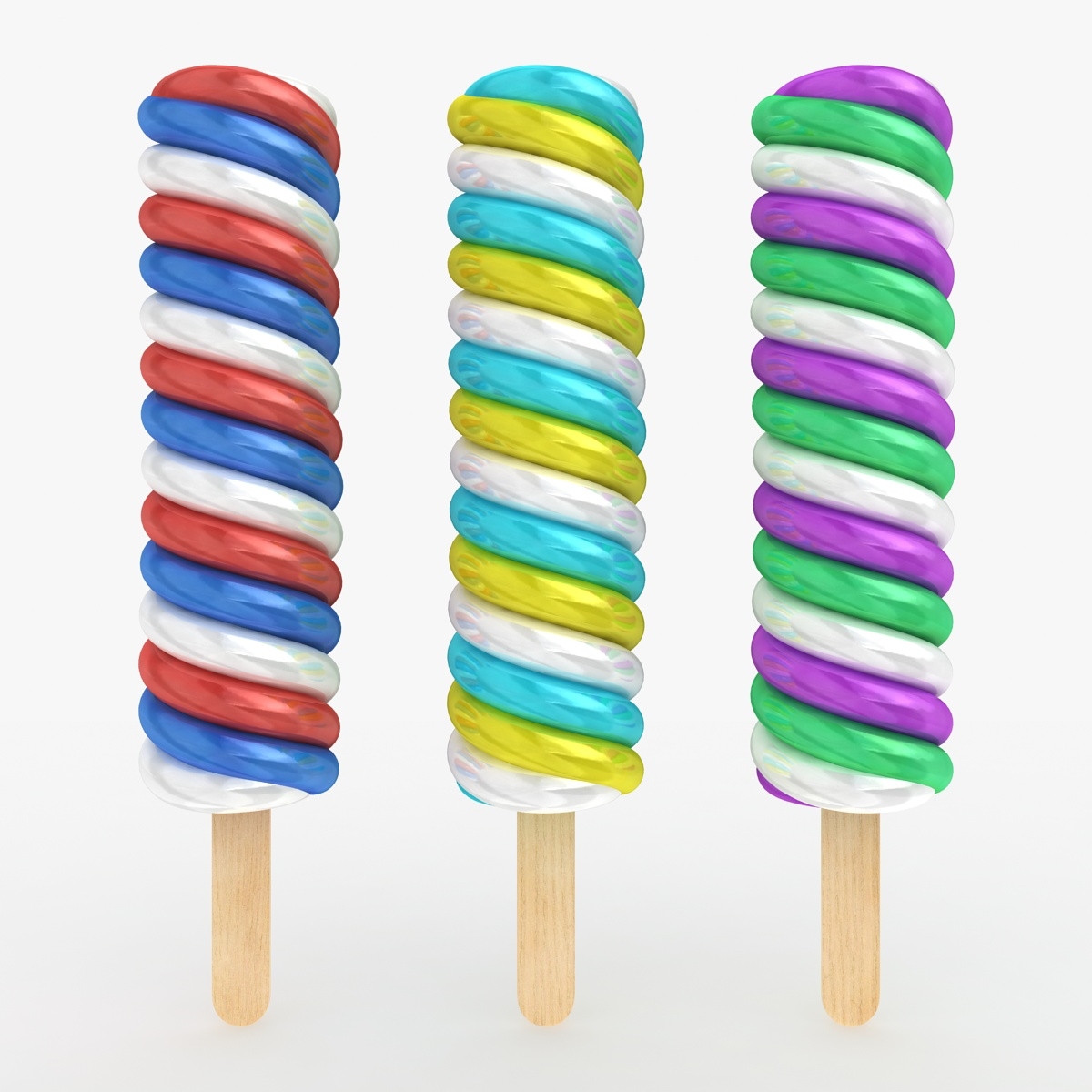 cyclone popsicle 3 colors 3d 3ds