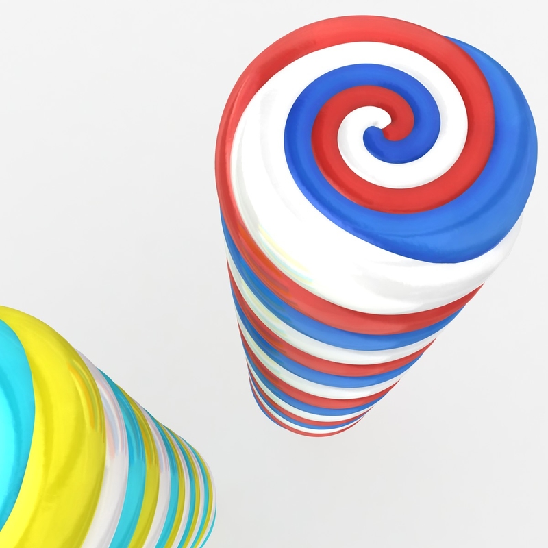 cyclone popsicle 3 colors 3d 3ds