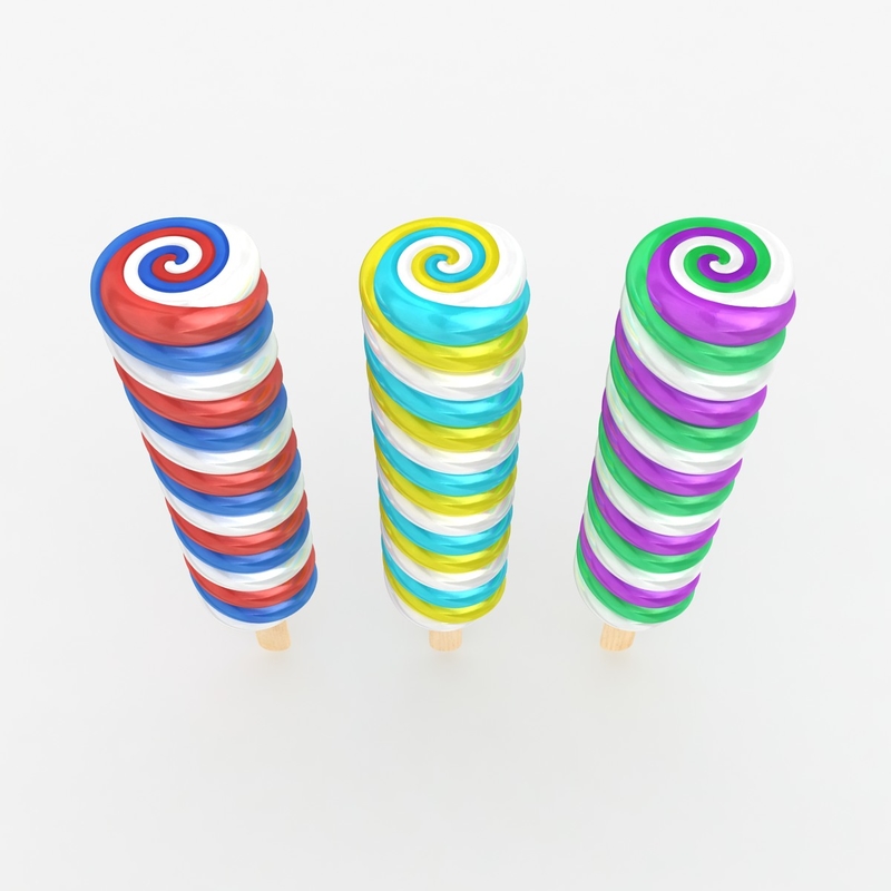 cyclone popsicle 3 colors 3d 3ds