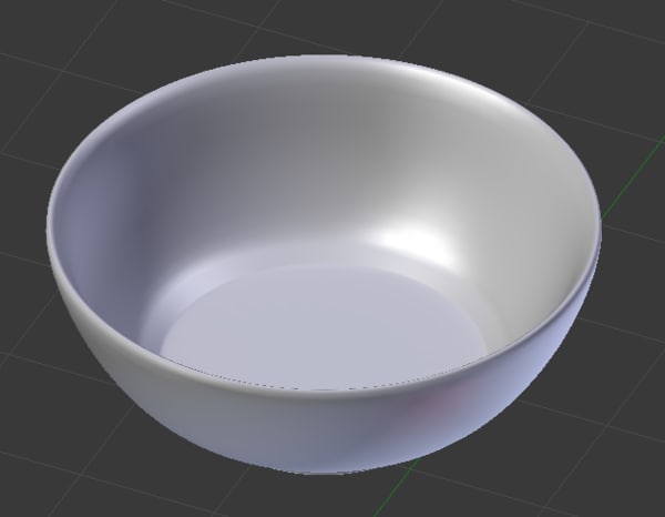 free simple bowl 3d model