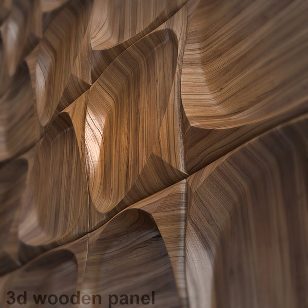 3d model wooden panel