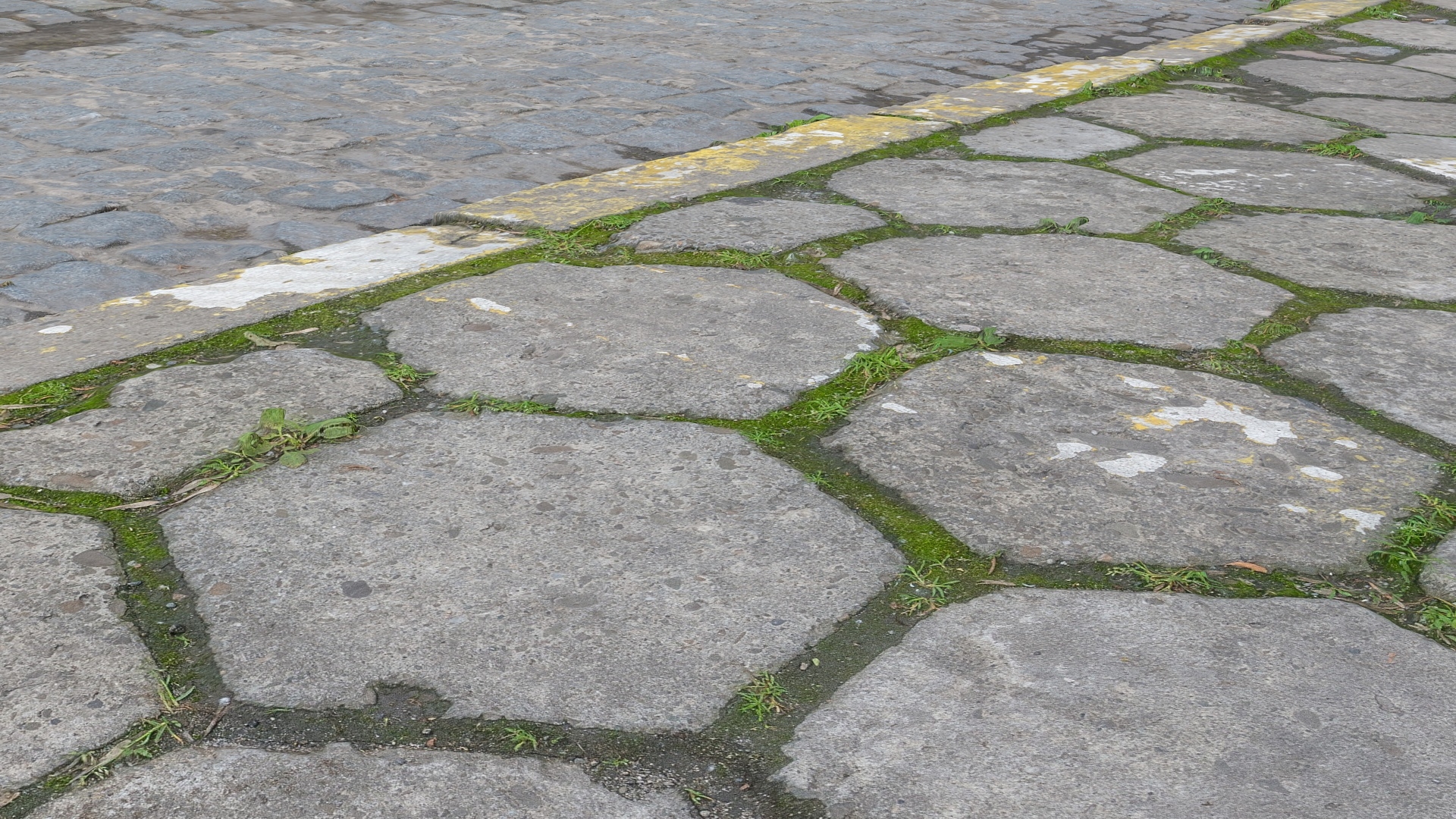 3d sidewalk pavement scanned