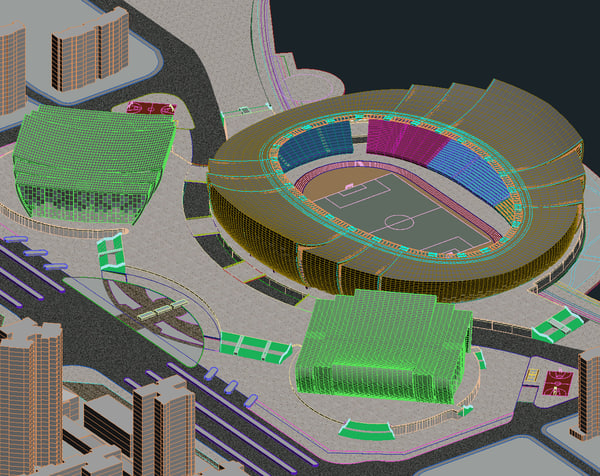 stadium 3d model