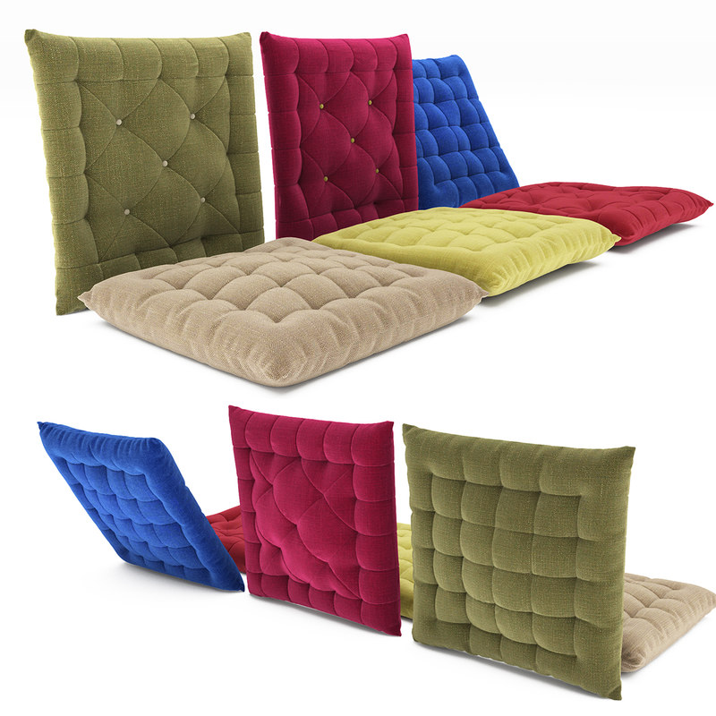 seat cushions 3d model