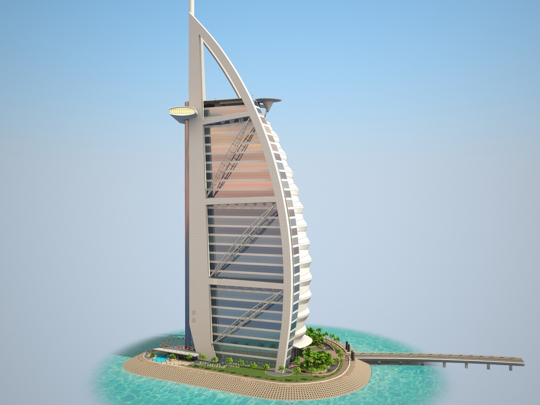 3d model burj al arab