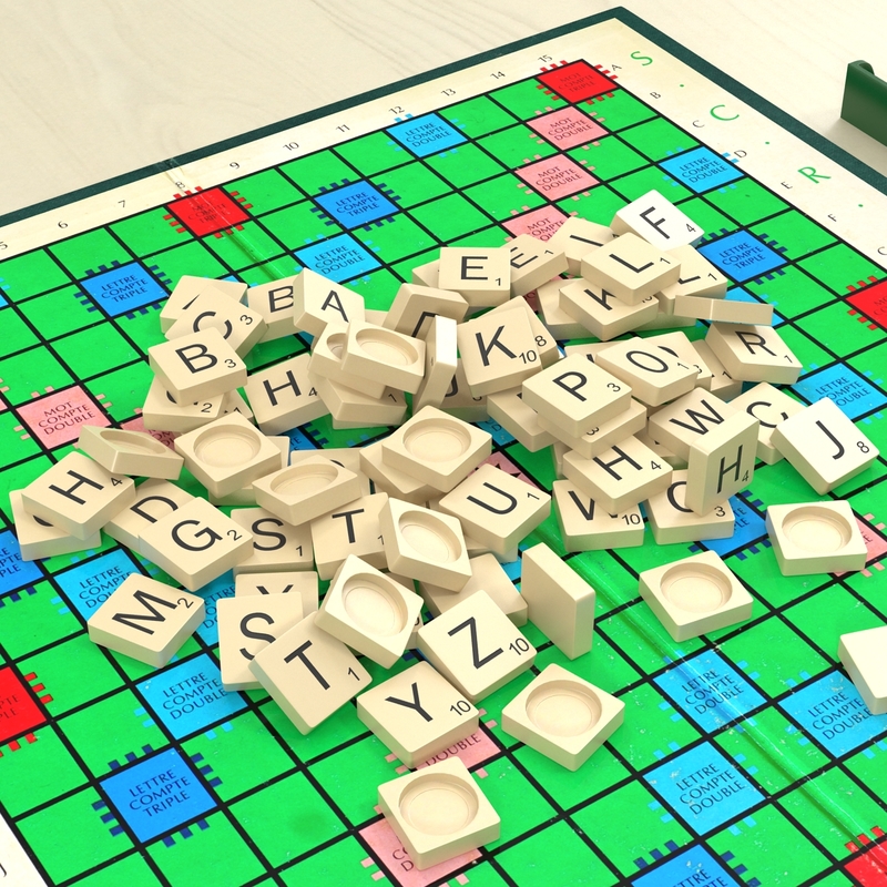 modelo 3d Scrabble versión en francés - TurboSquid 941763
