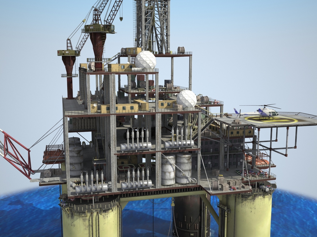 3d oil rig