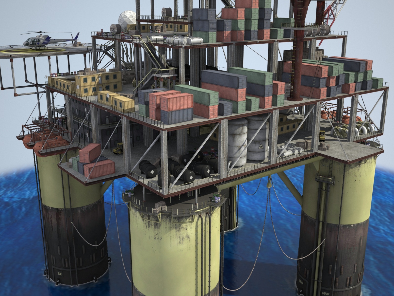 3d oil rig